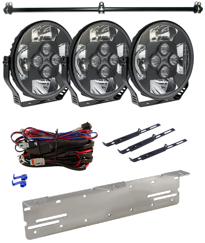 Extraljuskit, 3-pack, 7" OPTIBEAM Gen III Se7en