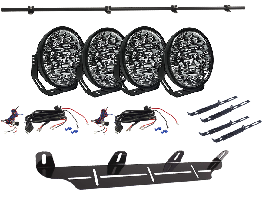 Extraljuskit, 4-pack, W-light W9 Phoenix 9", Extraljus, 160W, DV