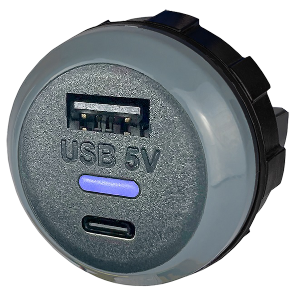 PVPro-AC, 1xUSB-A, 1xUSB-C
